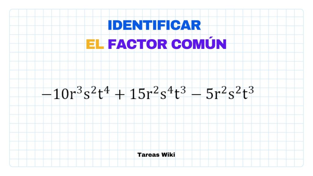⚡️ Identificar el Factor Común en el siguiente Polinomio - Tareas Wiki